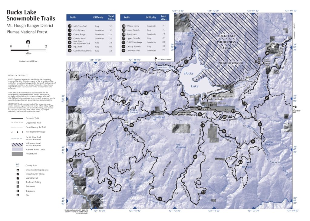 Maps | Bucks Lake Snow Drifters