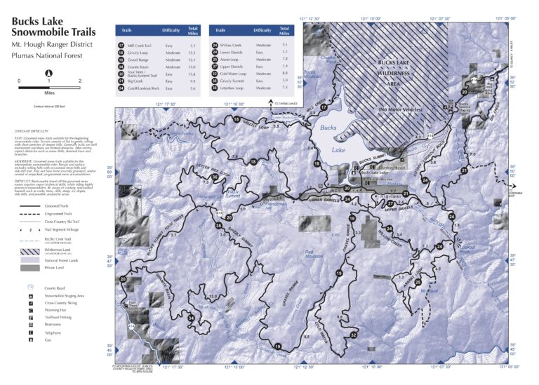 Maps | Bucks Lake Snow Drifters